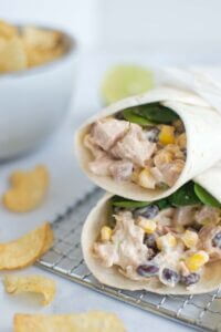 Quick & Easy Tex Mex Chicken Wraps |Get On My Plate