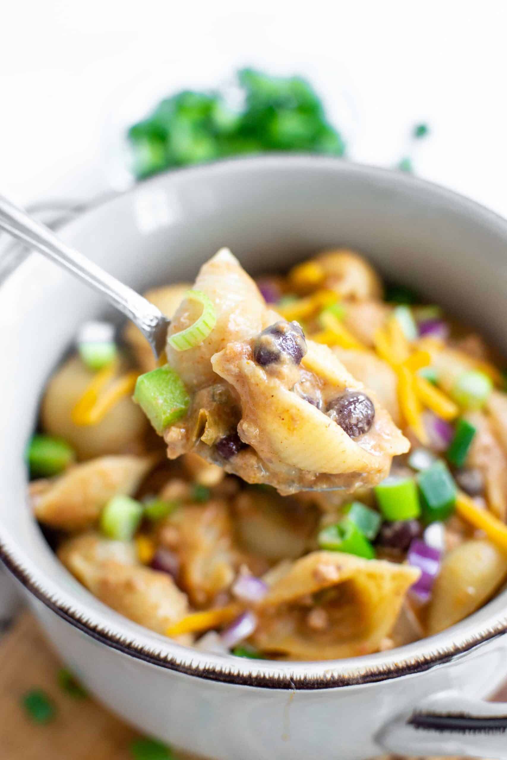 Slow Cooker Taco Pasta - Get On My Plate