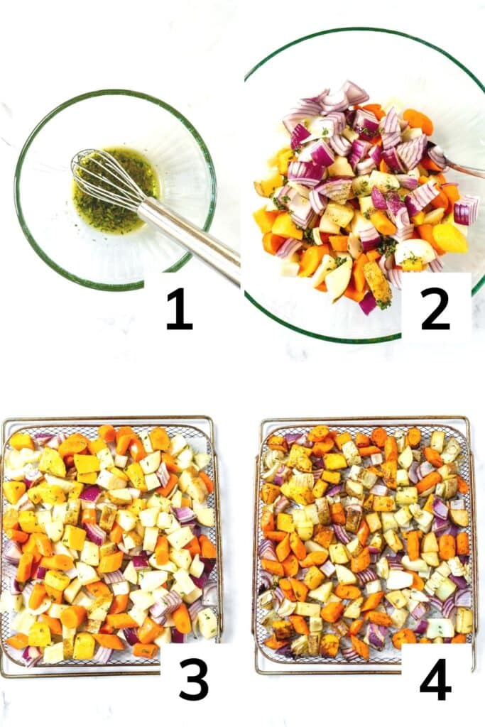Air Fryer Roasted Root Vegetables - Get On My Plate