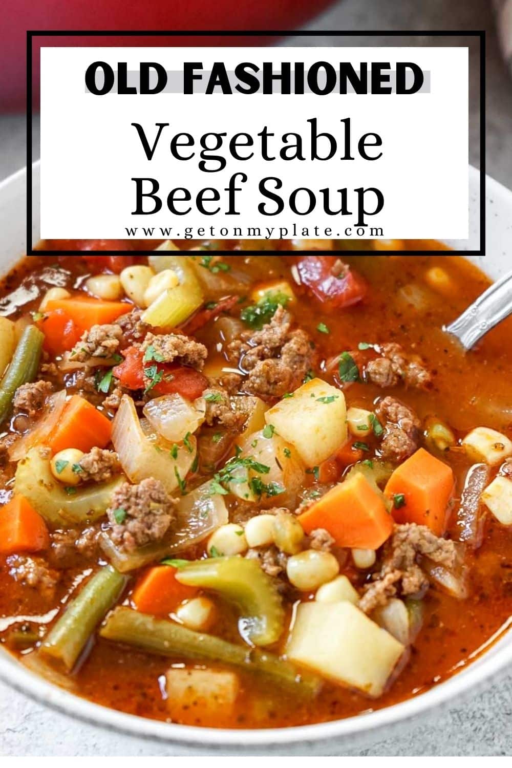 Easy Vegetable Beef Soup with V8 Juice Get On My Plate Easy Vegetable Beef Soup with V8 Juice Get On My Plate