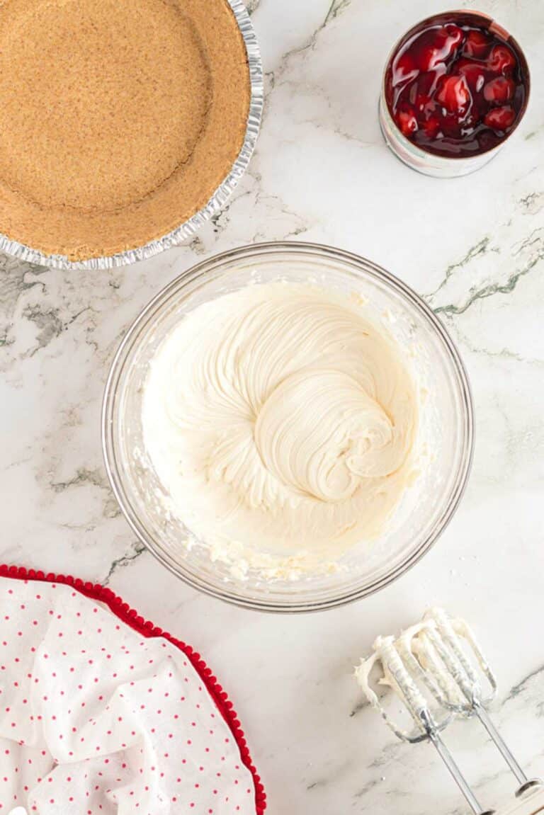 No Bake Cream Cheese Pie with Cool Whip | Get On My Plate