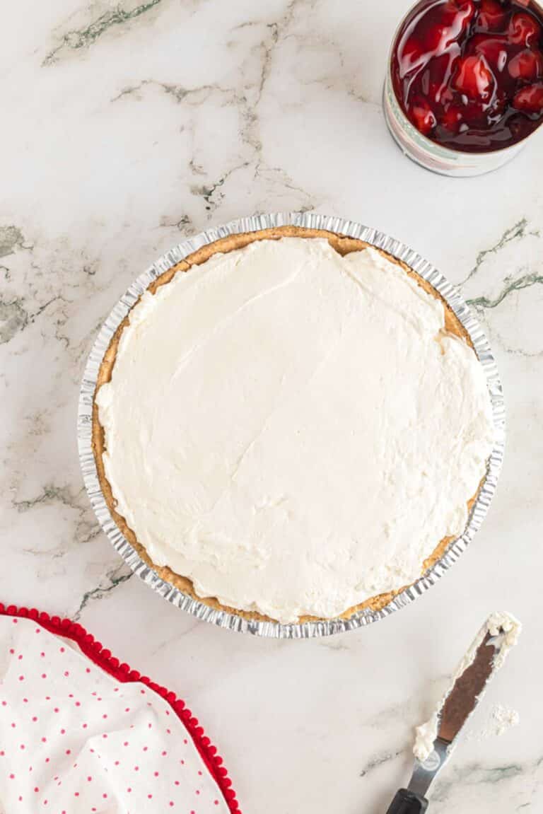No Bake Cream Cheese Pie with Cool Whip | Get On My Plate