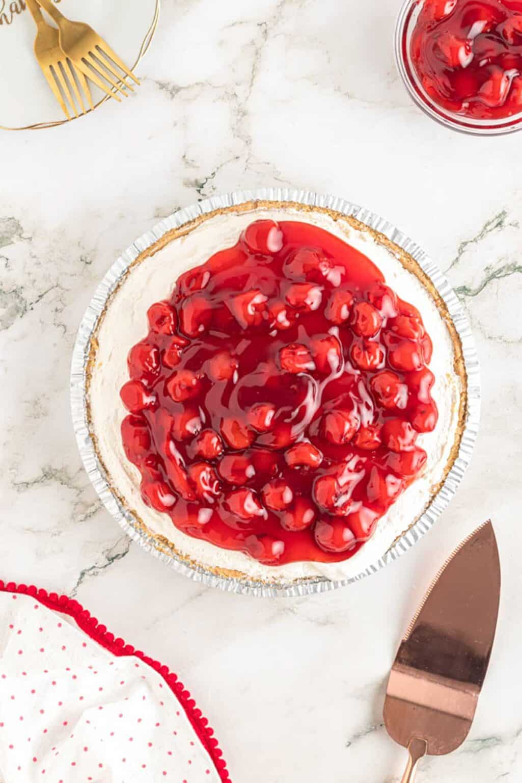 No Bake Cream Cheese Pie with Cool Whip | Get On My Plate
