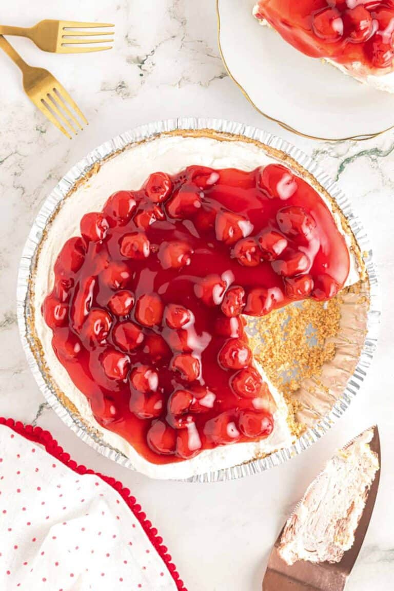 No Bake Cream Cheese Pie with Cool Whip | Get On My Plate