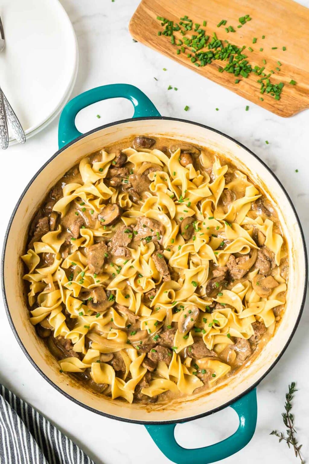 The *Best* Beef Stroganoff (without Sour Cream) | Get On My Plate
