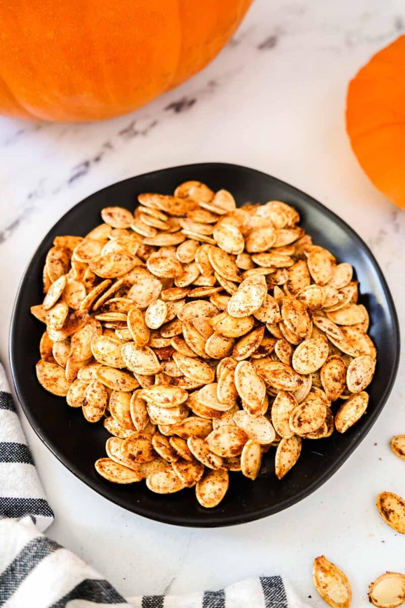 Crispy Air Fryer Pumpkin Seeds | Get On My Plate