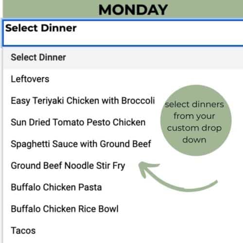 How to Use a Google Sheets Meal Planner | Get On My Plate